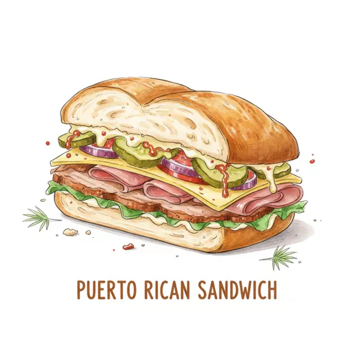 puerto rican sandwich Nutrition Facts & Calories | Food Encyclopedia